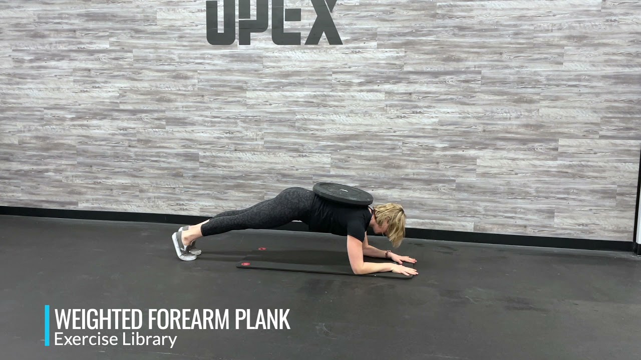 Weighted Forearm Plank - YouTube