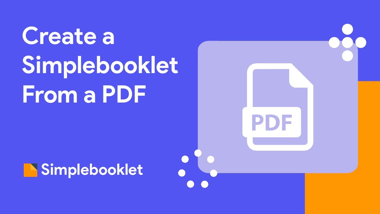 Create a Simplebooklet from a PDF - YouTube