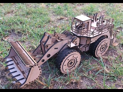 CAT 994 Loader Lasercut 3D Puzzle Model - YouTube