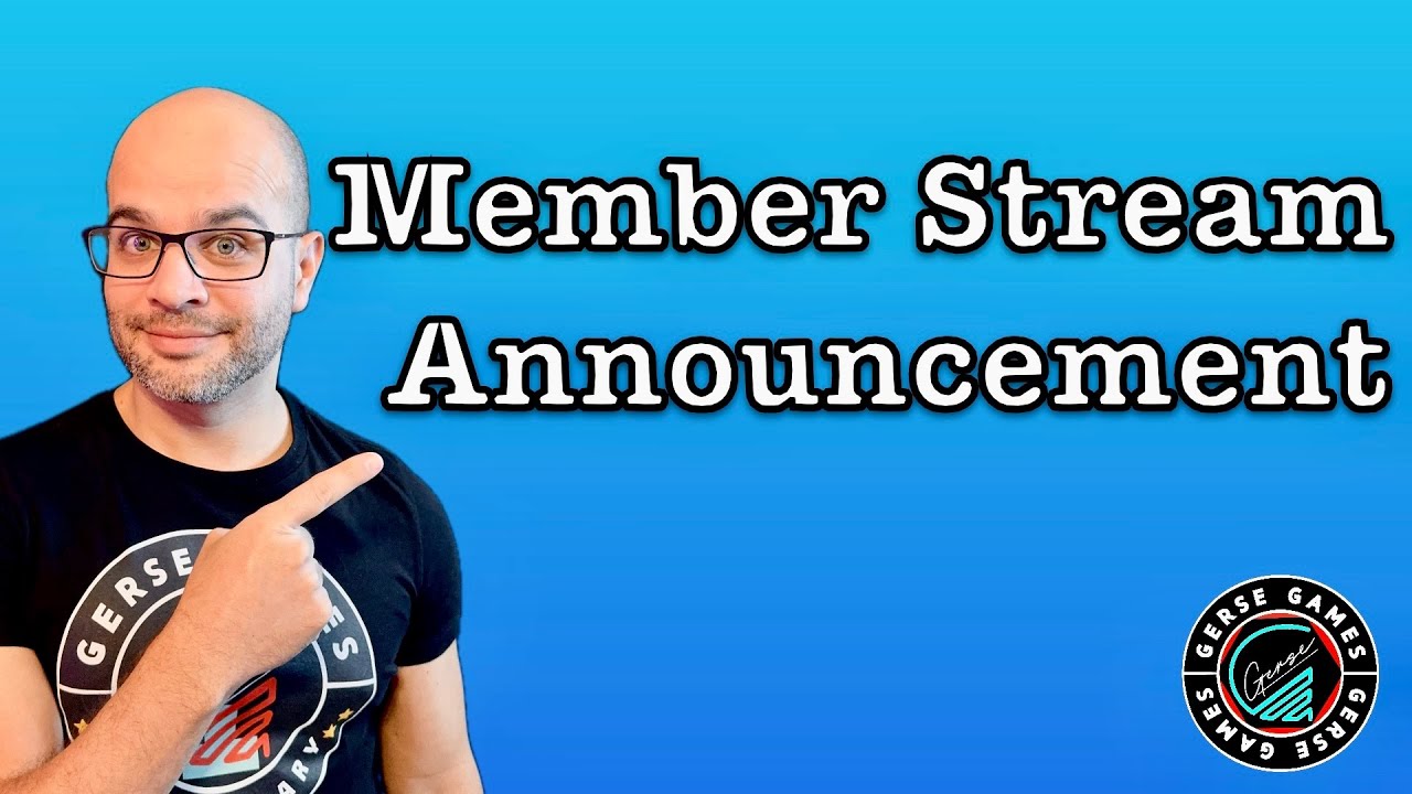 Member Stream Announcement - YouTube
