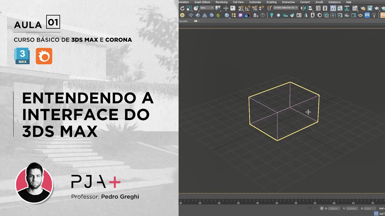 [CURSO GRATUITO DE 3DS MAX E CORONA] AULA 01 - Entendendo a interface no 3ds Max - YouTube