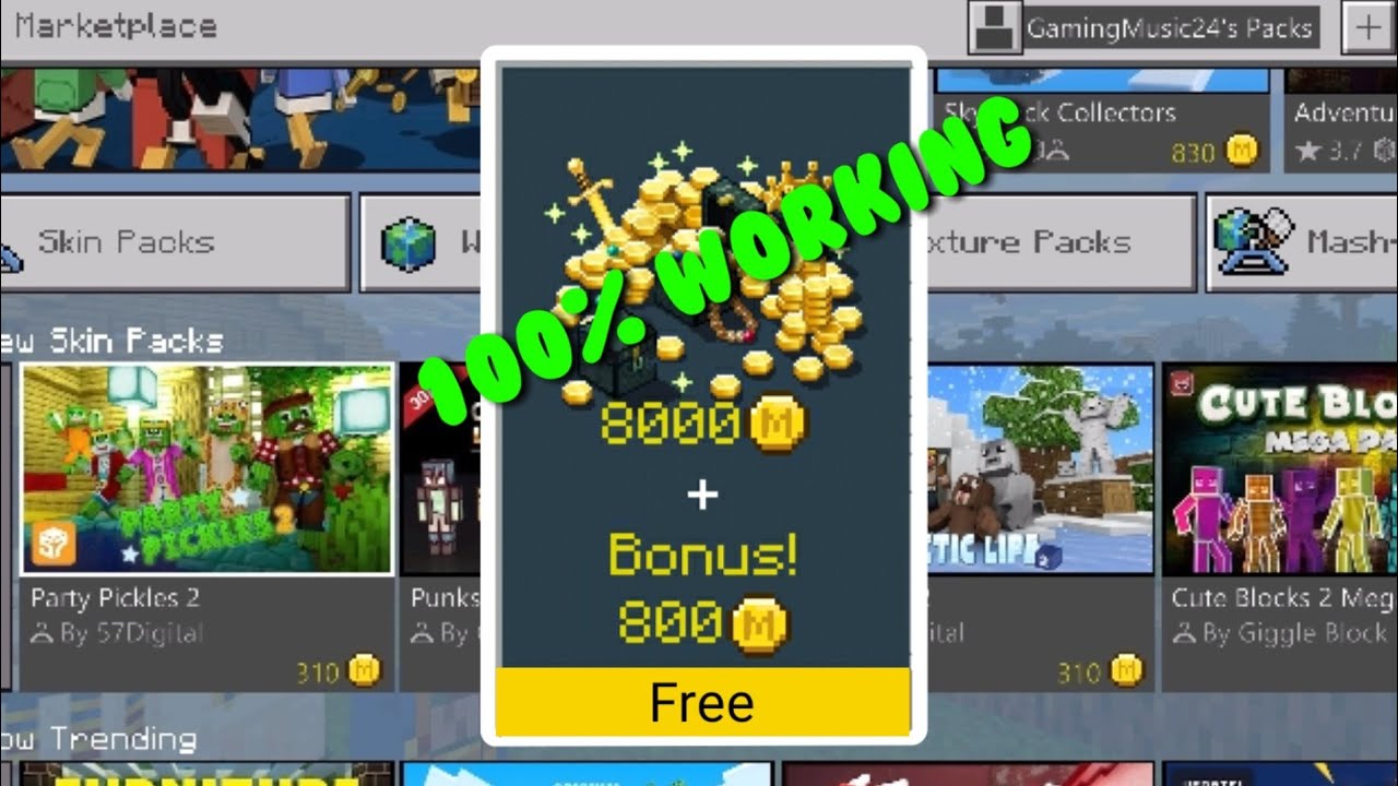 Free 8K Minecoins in Minecraft / 100% Working - YouTube