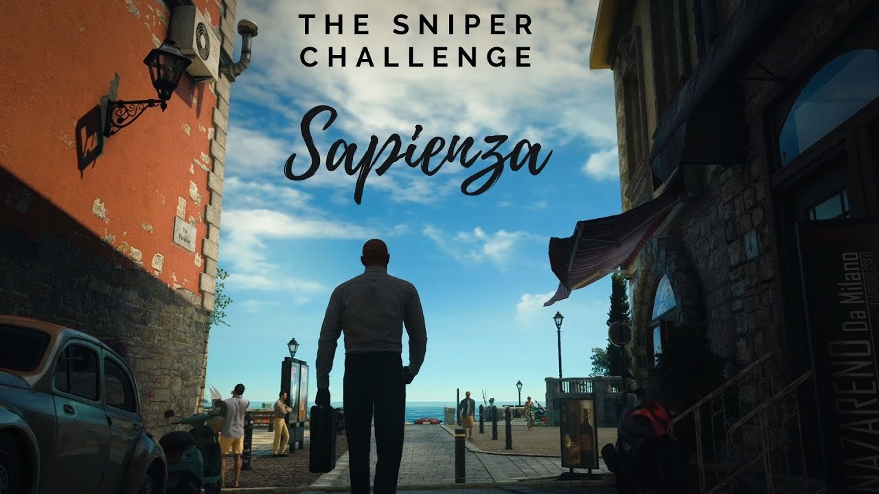 The Sniper Challenge: Sapienza [IMMERSIVE & CINEMATIC] [4K] No HUD - HITMAN 3 - YouTube