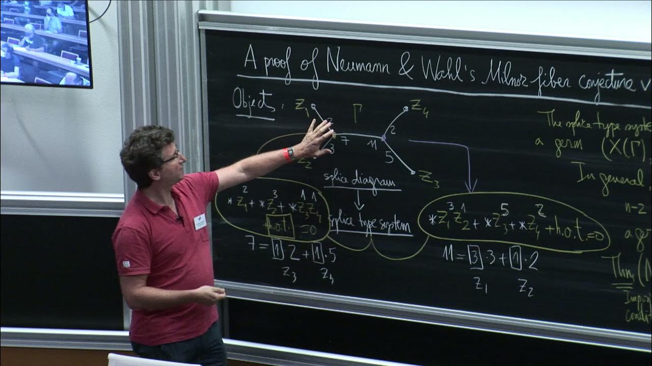 Patrick Popescu Pampu: A proof of Neumann-Wahl Milnor fibre Conjecture via logarithmic ...