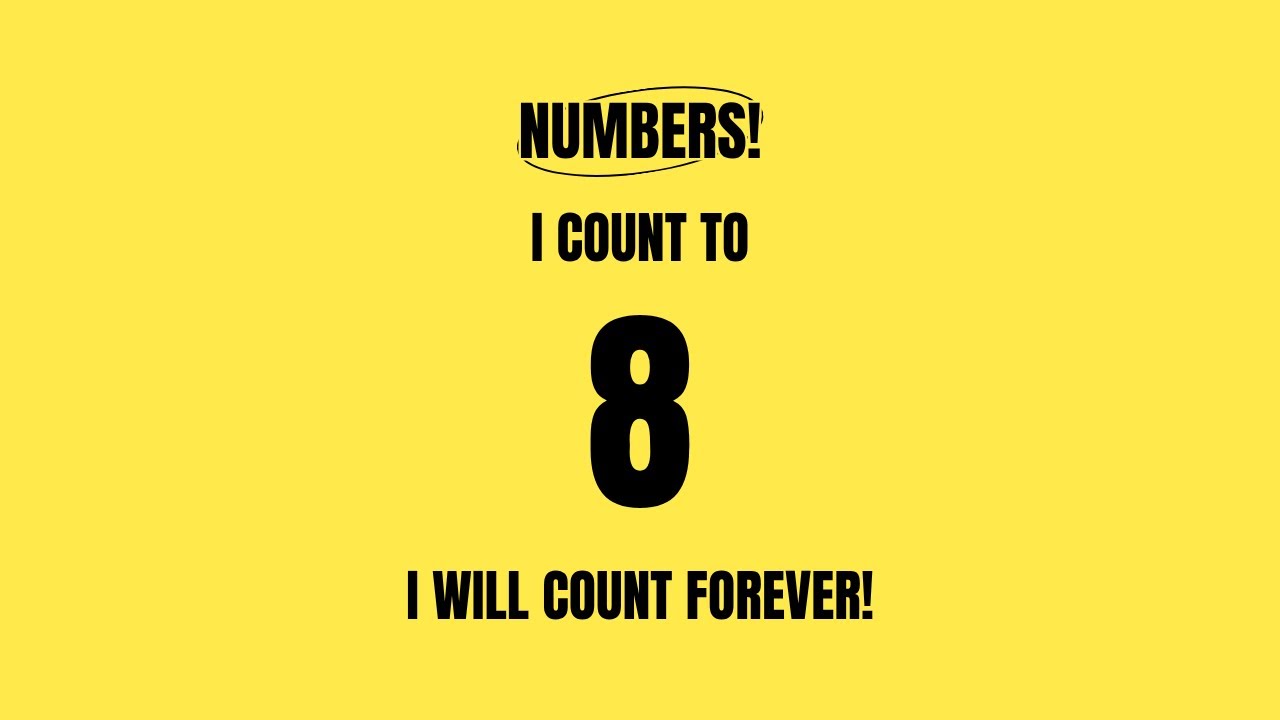 8! I'm Counting From 0 To 8! Learning to Count in English! - YouTube
