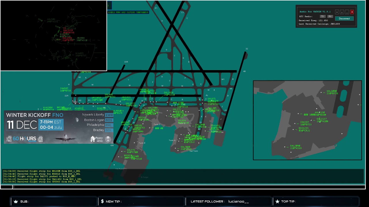 Winter Kickoff FNO | Boston Delivery | VATSIM Timelapse - YouTube