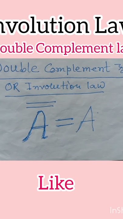 involution law - YouTube