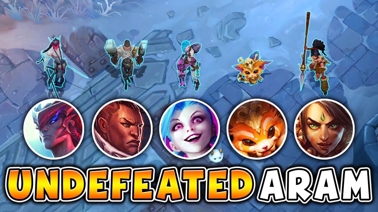 WE TRY TO DEFEND OUR 100% ARAM WIN-RATE! (THESE GAMES WERE CLOSE) - YouTube