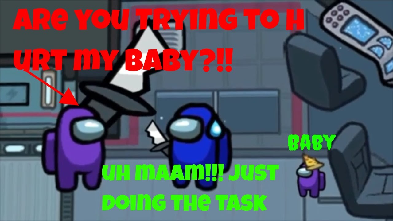 Protecting My BABY In Among Us! - YouTube
