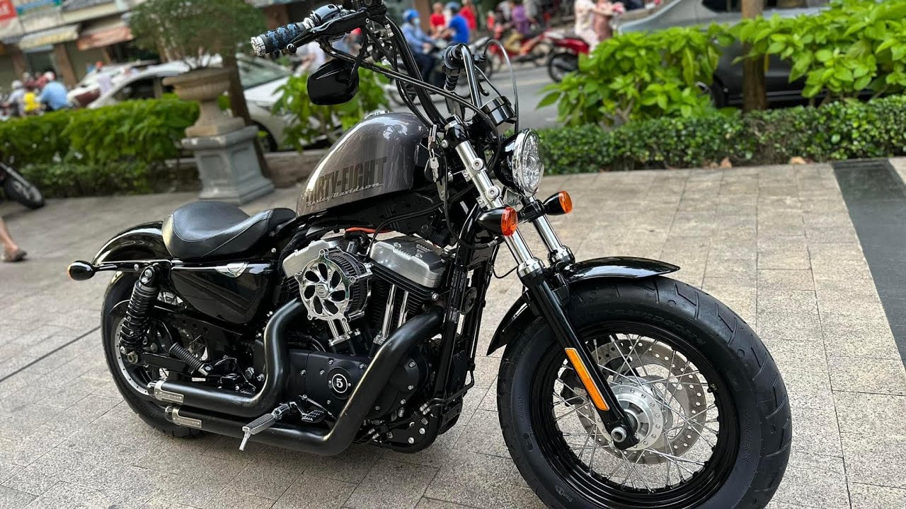 Harley Davidson Sportster Forty Eight HD48 1200 ABS màu xám - YouTube