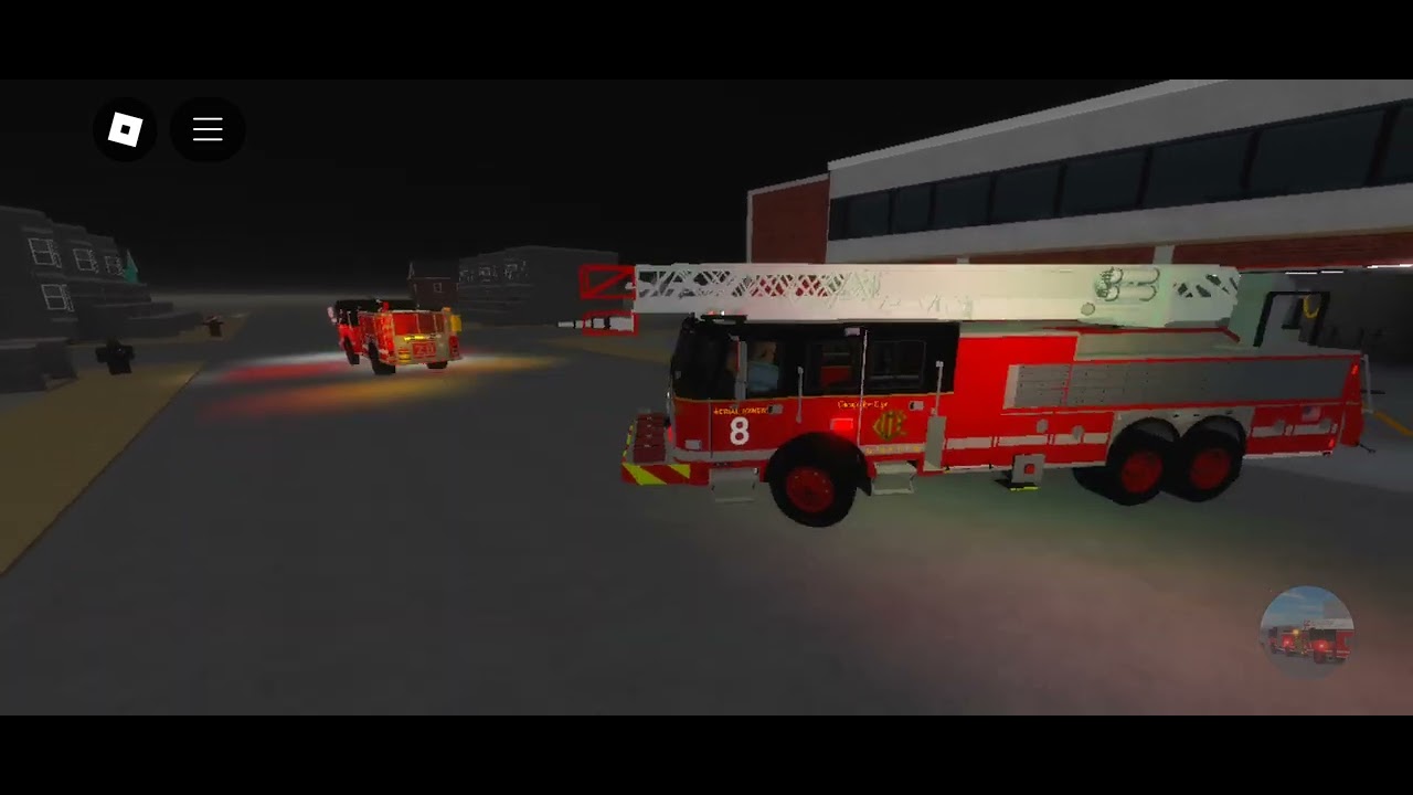 Chicago Fire Dept Engine 28, And Ariel Tower 8 Responding To A ...