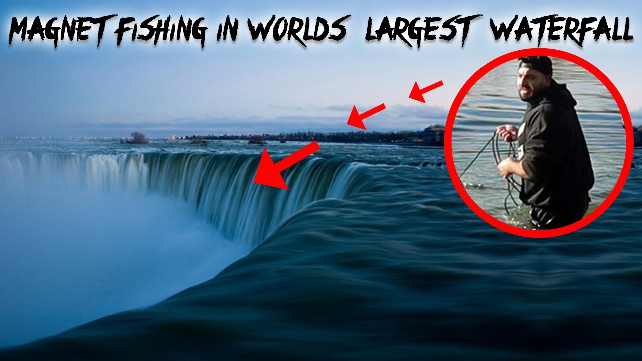 MAGNET FISHING IN THE WORLDS LARGEST WATERFALL (MUST WATCH) - YouTube