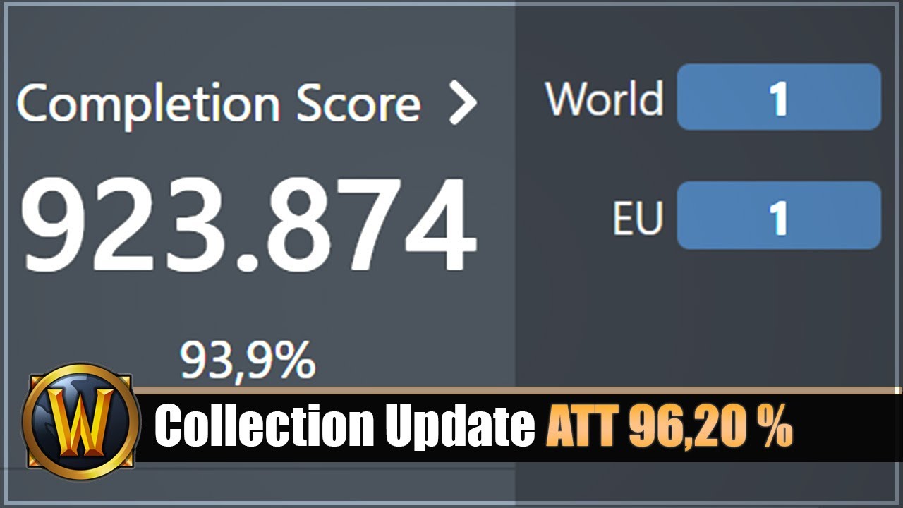Collection Update DF #8: World RANK 1 - ATT 96,20 % IACM - YouTube