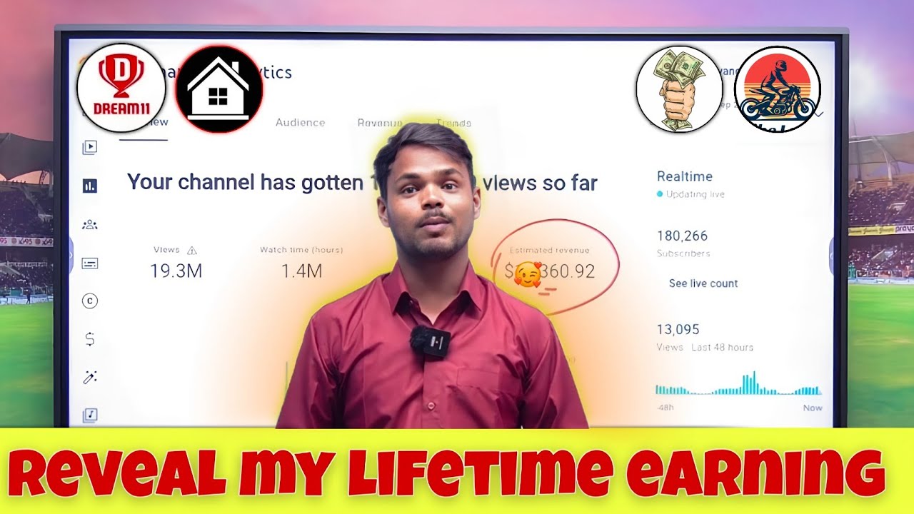 Finally Revealed! 😱 मेरी अब तक की YouTube Income | Honest Earning ...