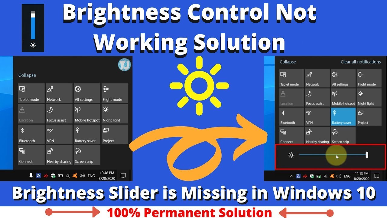 "Brightness Bar " missing in WINDOWS 10 || Bindass daksh - YouTube