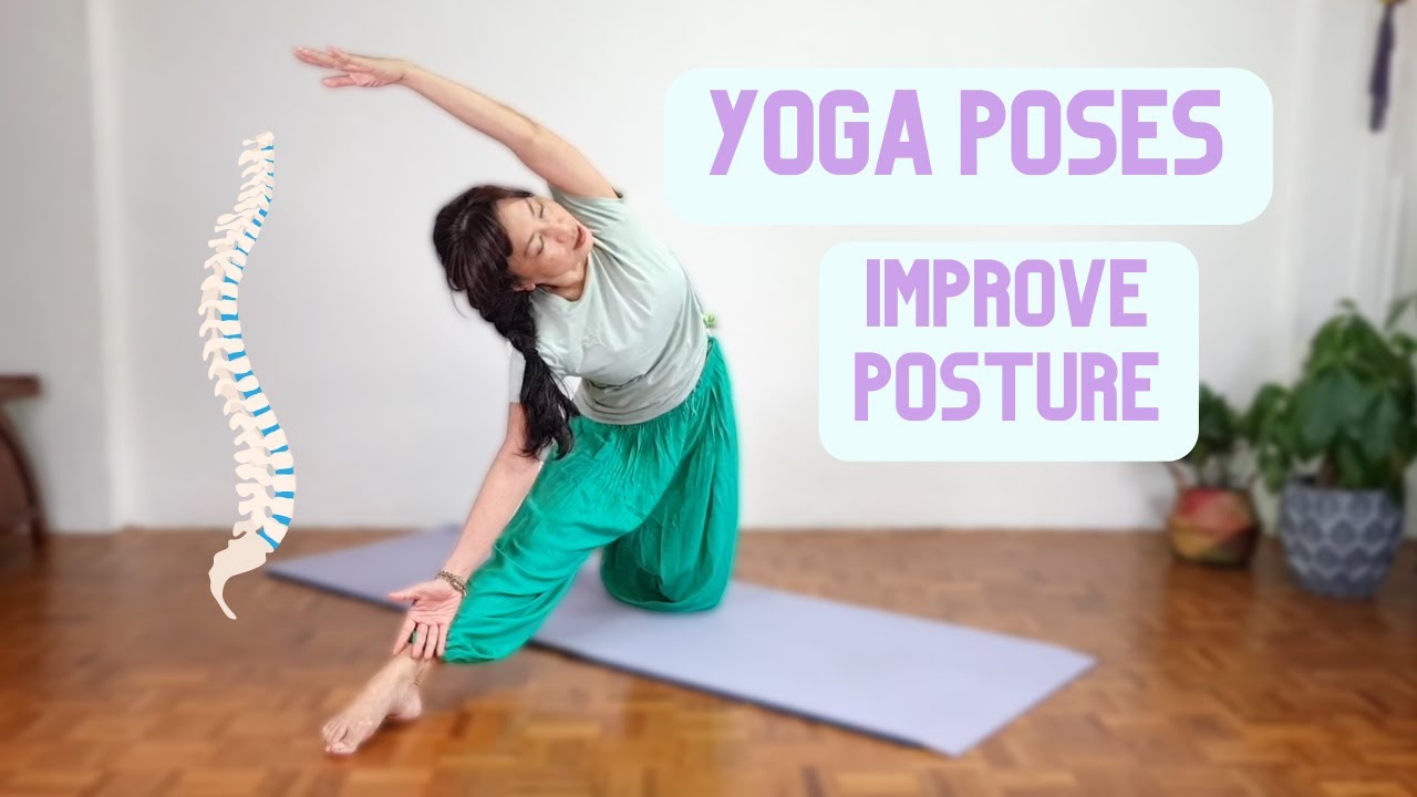 5 Gentle Yoga Poses to improve your posture - YouTube