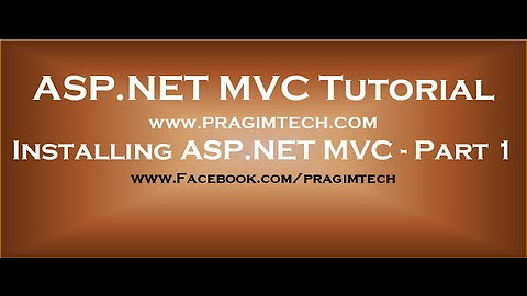 asp.net mvc tutorial for beginners - YouTube