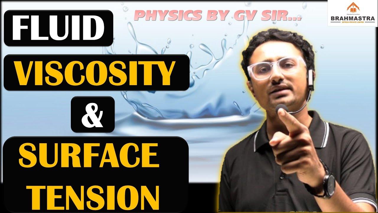 STD 11 | PHYSICS | PYQS 3 | GV SIR | Fluid, Viscosity & Surface Tension - YouTube