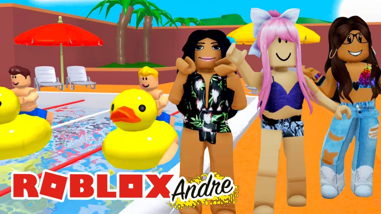 Casi me atropellan unos patos en la piscina | Roblox Andre juegos en ...