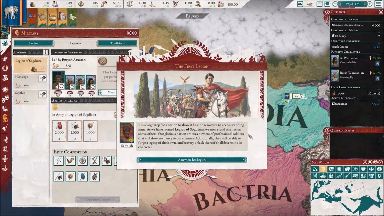 Imperator: Rome - Invictus: Sogdia - Episode 4 - The First Legion of Sogdiana - YouTube