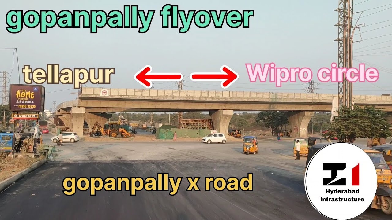 gopanpally flyover tellapur Hyderabad #flyover #tellapur #gachibowli # ...