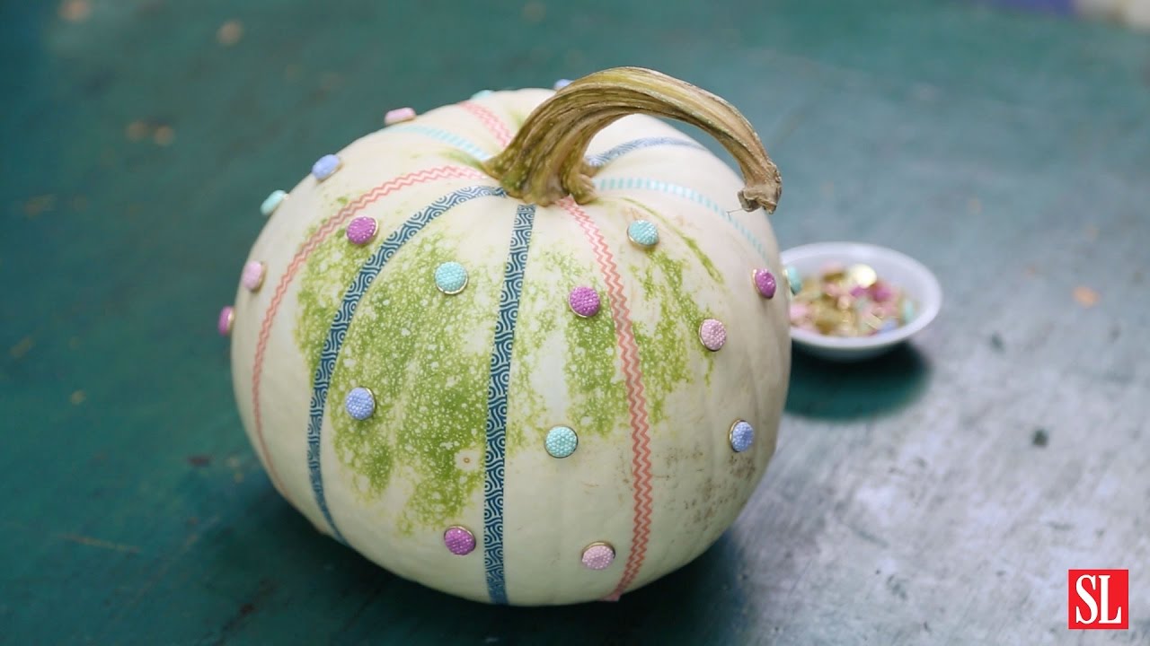 Push Pin Pumpkin | Southern Living - YouTube