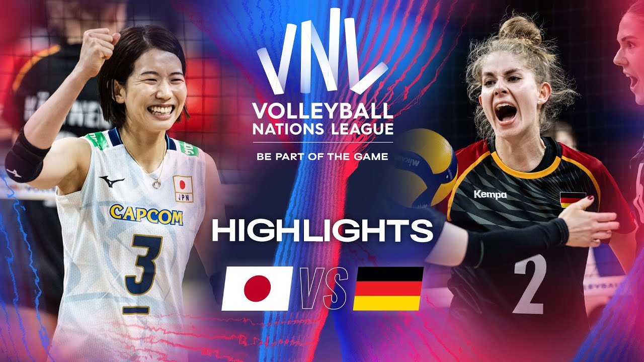 🇯🇵 JPN vs. 🇩🇪 GER - Highlights | Week 1 | Women's VNL 2024 - YouTube