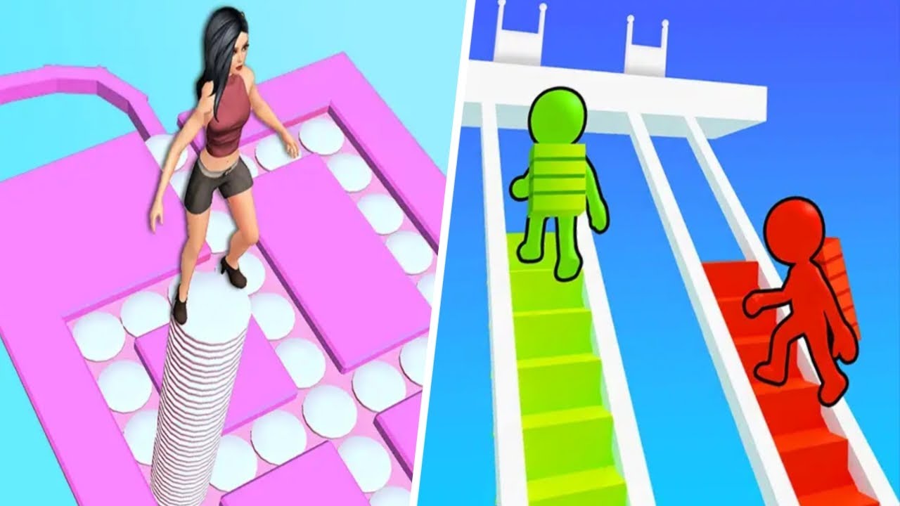 Stacky Dash 💥 Bridge Race - Gameplay All Levels Android,iOS - NEW APK UPDATE - YouTube
