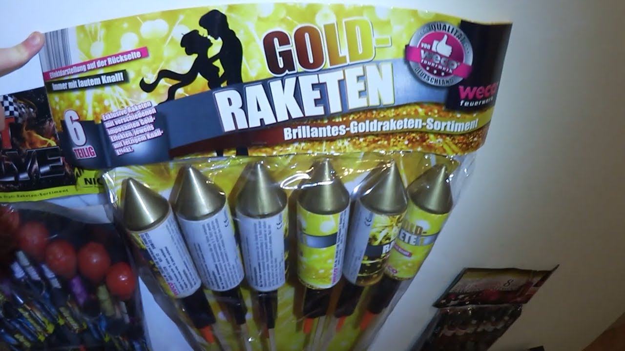 Weco Gold-Raketen im Test - YouTube
