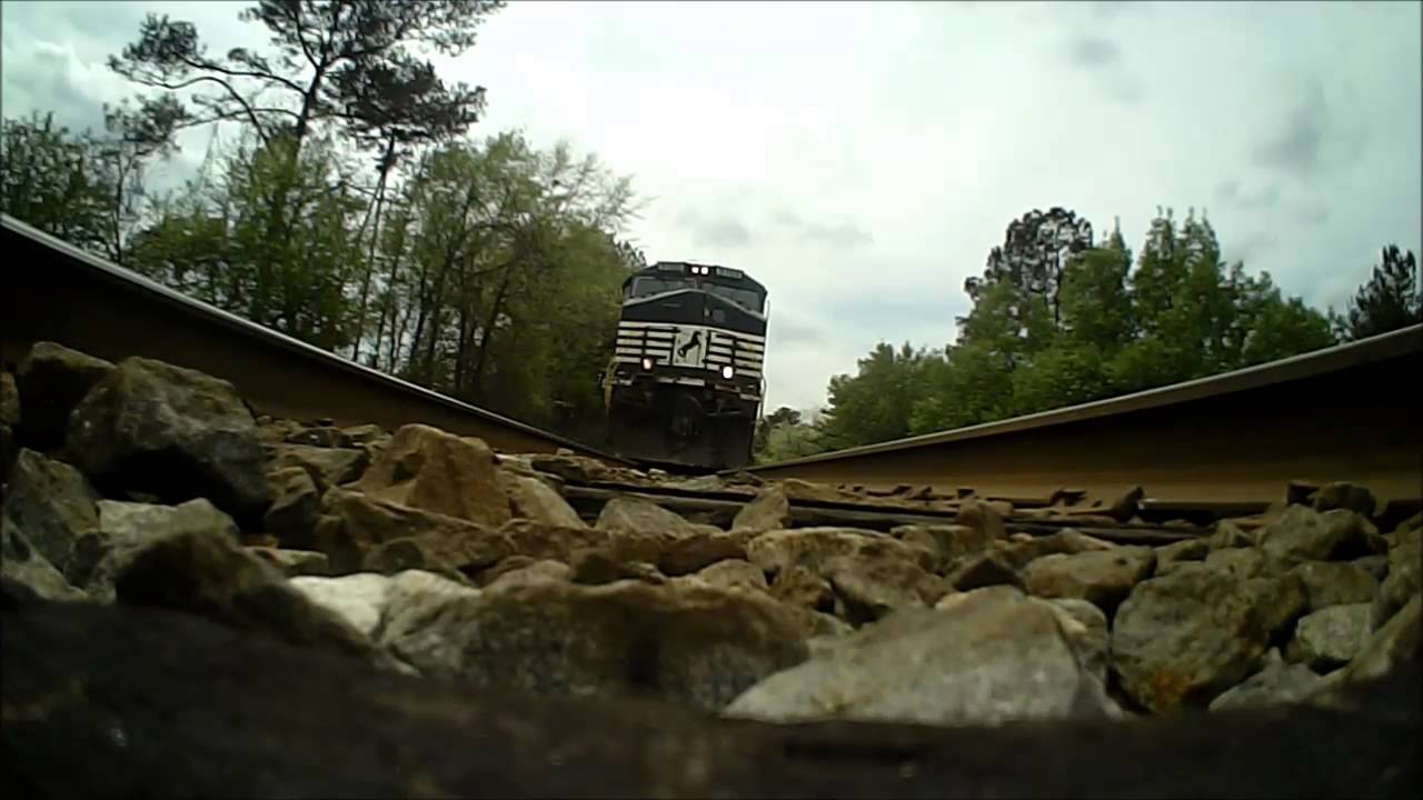 Approaching Freight Train - YouTube