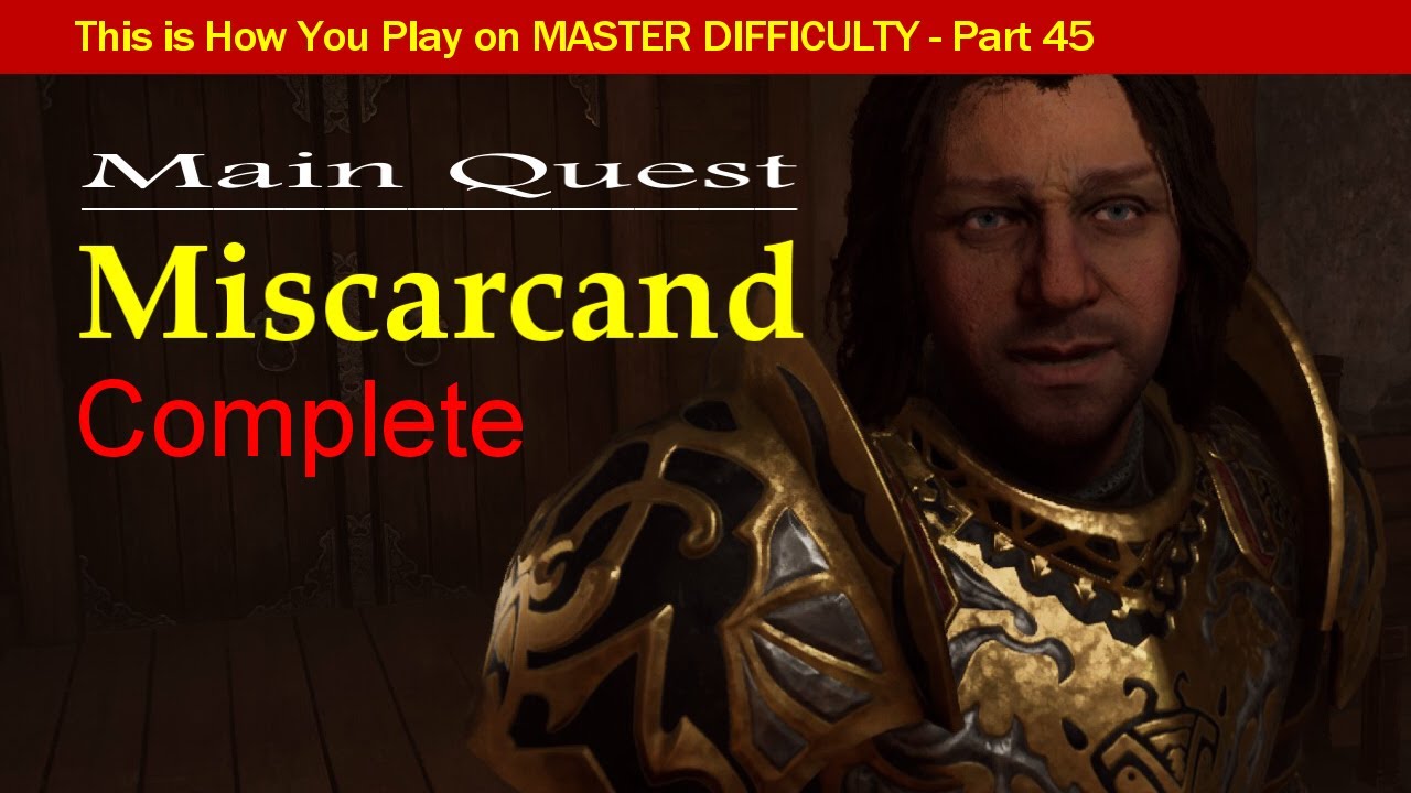 Oblivion Remastered Walkthrough MASTER DIFFICULTY Part 45: Miscarcand - YouTube