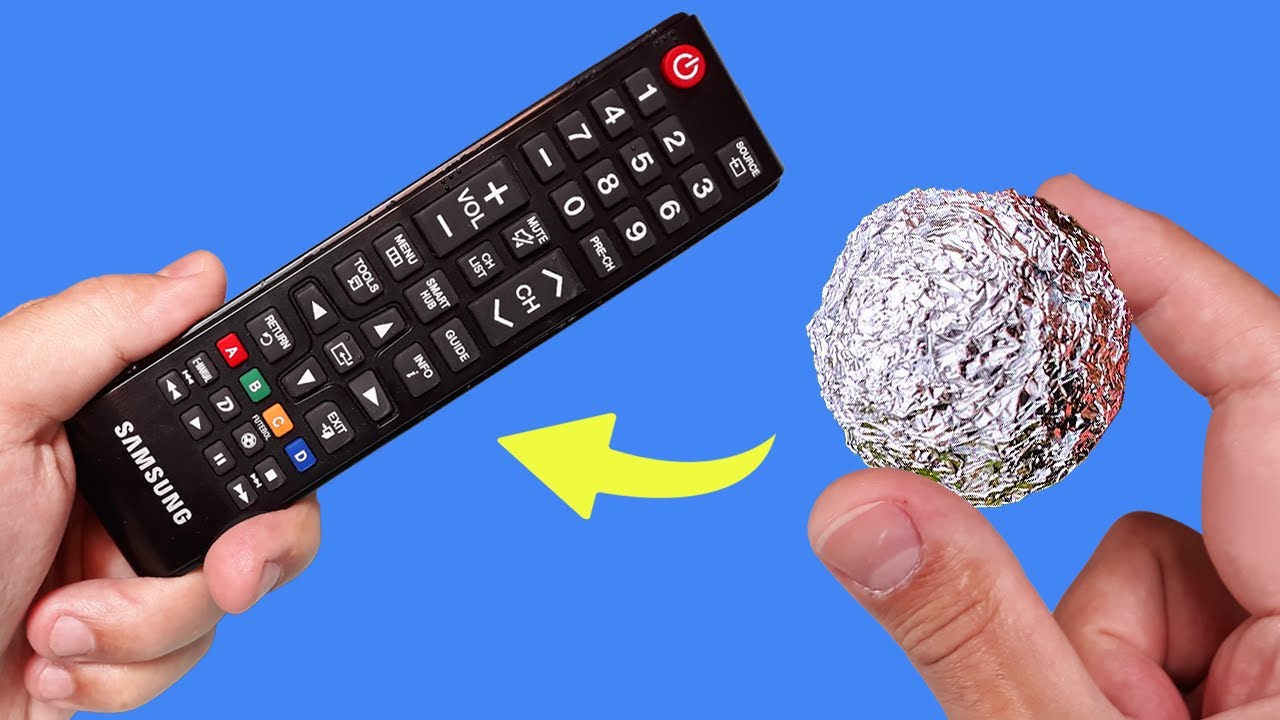 Just Put Aluminum Foil On The Remote Control And You'll Be Amazed! How ...