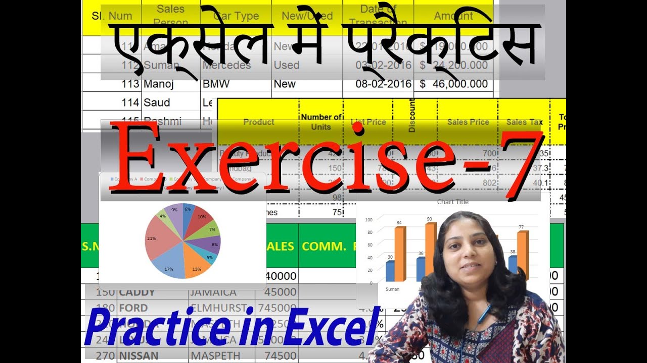 Countif Sumif in Excel | Freez the Column and Row Heading | Excel ...