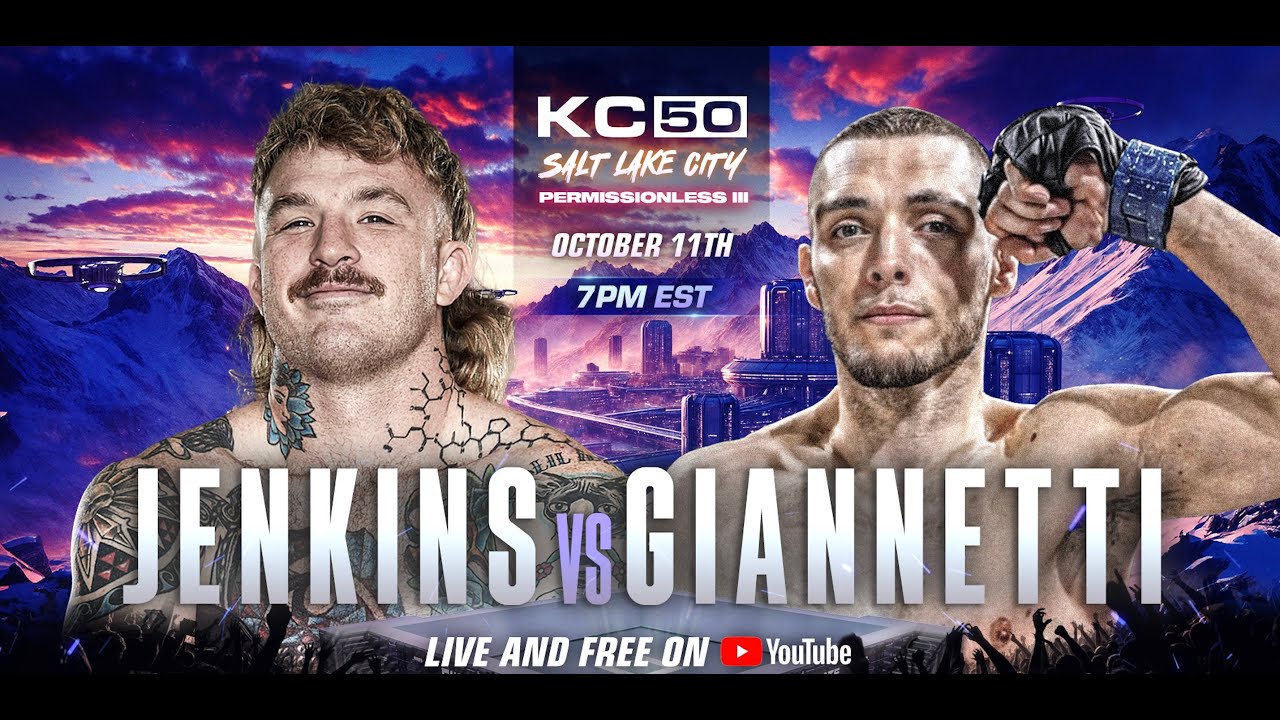 Question Mark Kick! Brandon Jenkins v Joe Giannetti | FULL FIGHT | KC50 ...