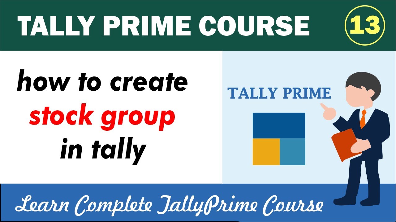 How to Create Stock Group in Tally Prime | Inventory Management - YouTube