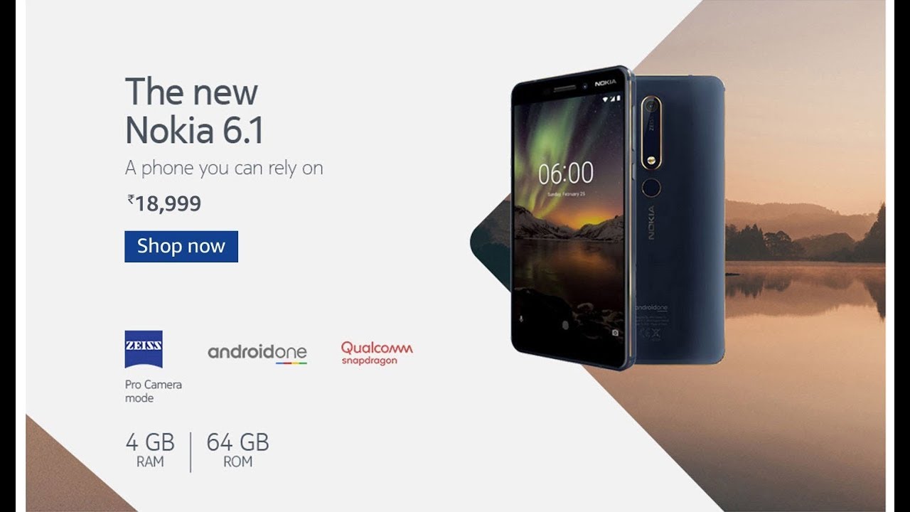 Nokia 6 1 Blue Gold, 4GB RAM, 64GB Storage - YouTube