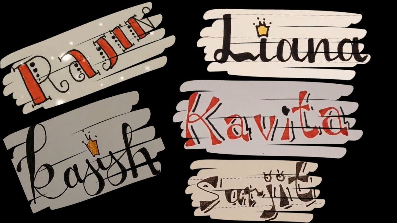 Calligraphy with normal pen | fake calligraphy using pen - YouTube