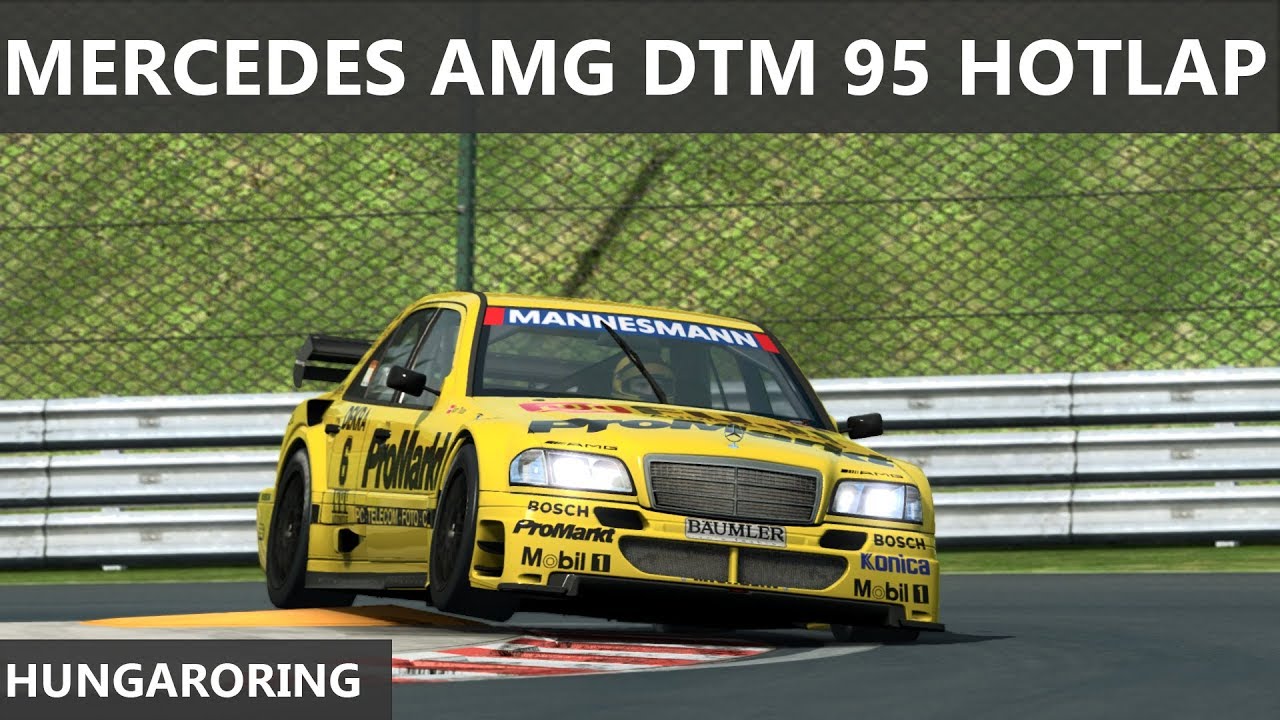 RaceRoom - Mercedes AMG DTM 95 at Hungaroring - 1:44.014 - YouTube