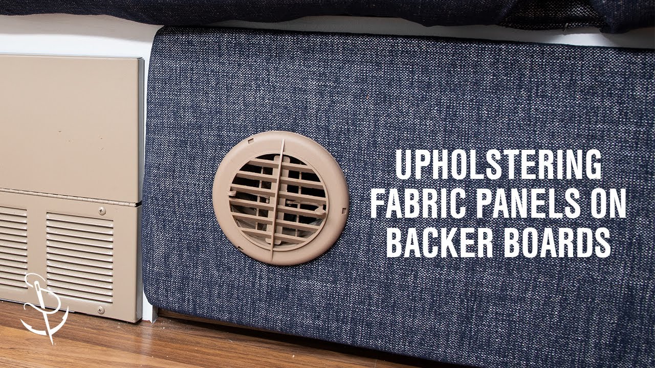 How to Reupholster Fabric Panels on Backer Boards - YouTube