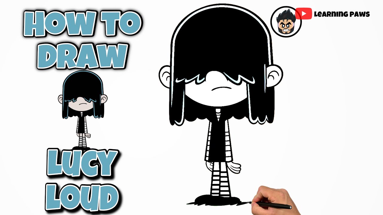 How To Draw Lucy Loud | The Loud House #drawing #howtodraw #loudhouse ...