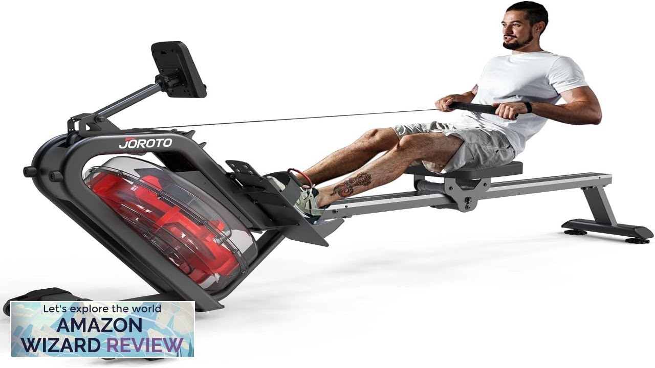 JOROTO Water Rowing Machine for Home Use 50°Incline Enhanced Resistance ...
