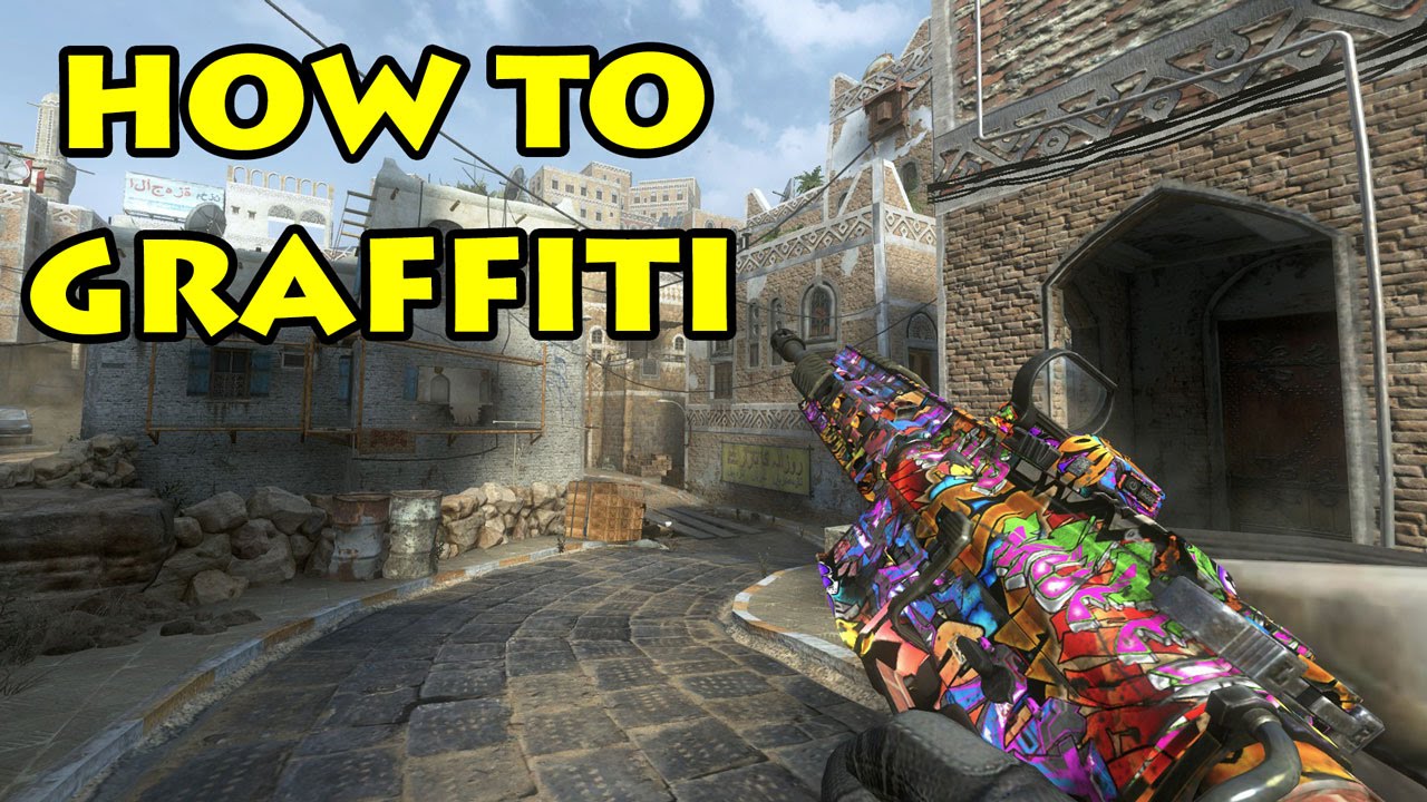 HOW TO GRAFFITI - Call of Duty Black Ops 2 - YouTube
