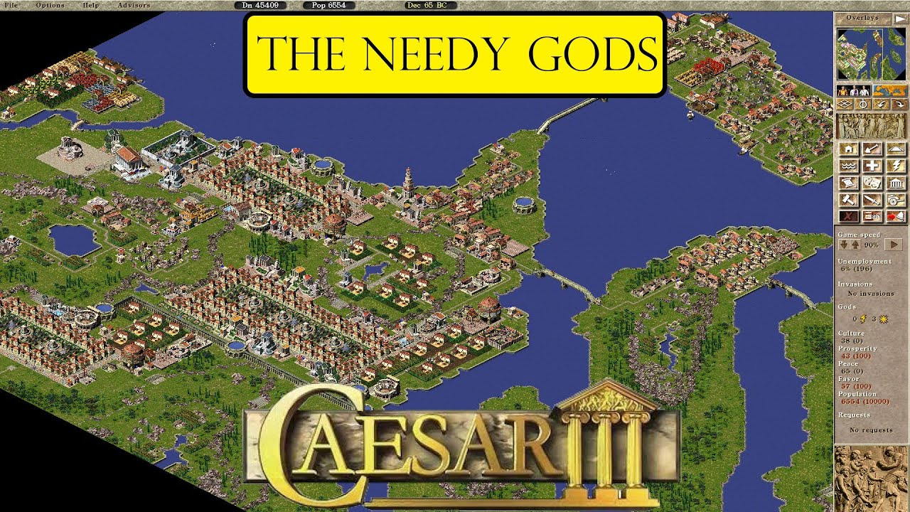 AUGUSTUS (Caesar III) - Custom Map: The Needy Gods (Part I) - YouTube
