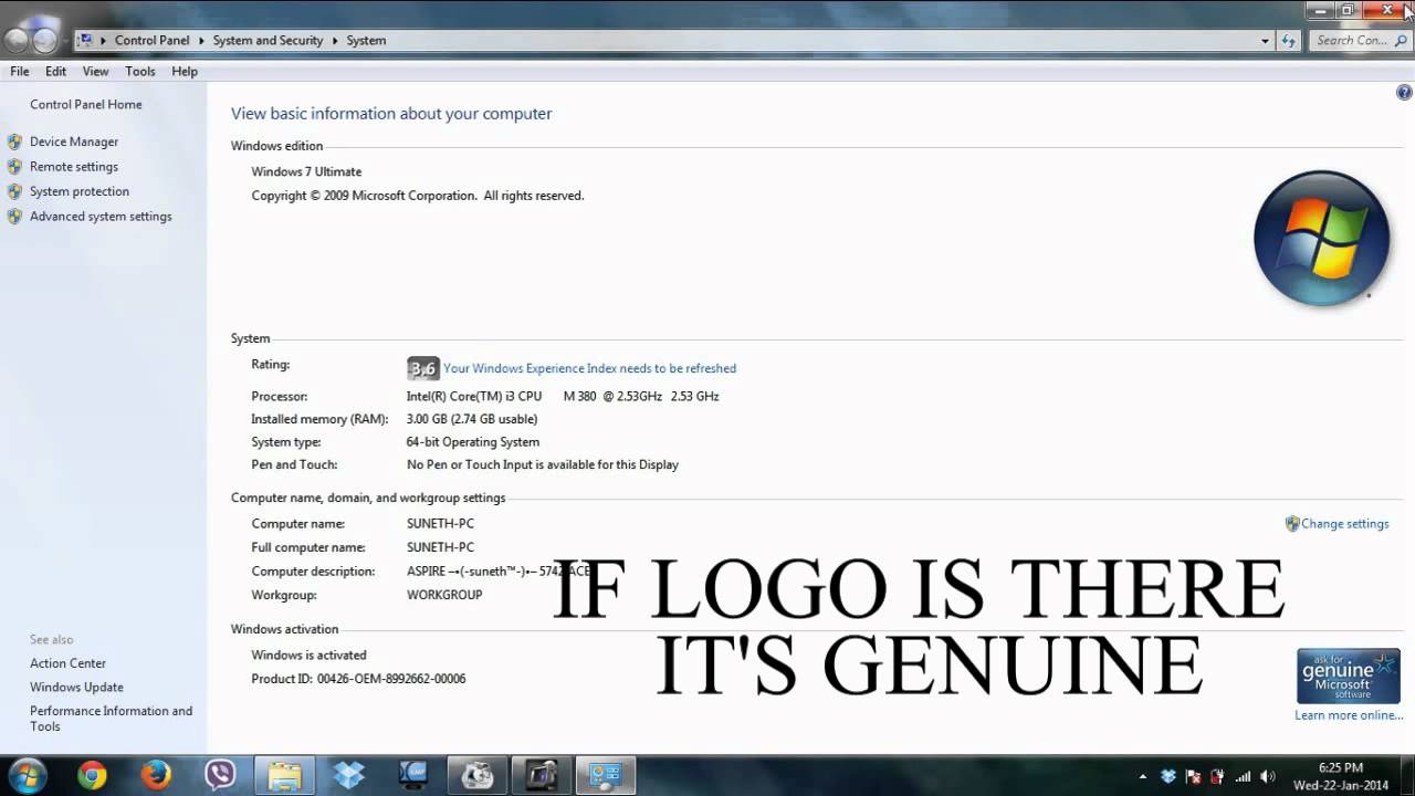 check windows genuine - YouTube
