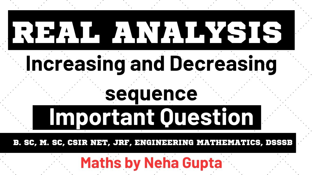Determine whether the Sequence is Increasing or Decreasing | important ...