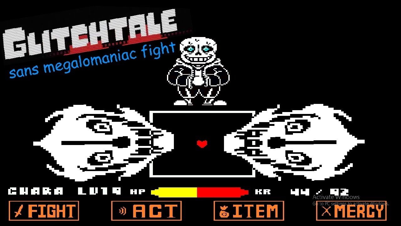 Megalomanic Sans Fight! [GLITCHTALE] - YouTube