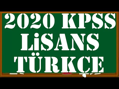 Lisans 2020 KPSS Türkçe Soruları ve Çözümleri
