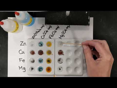 Activity of metals lab - YouTube
