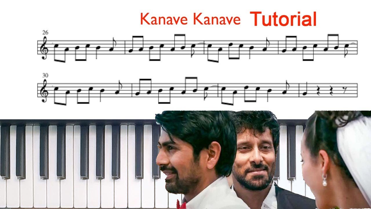 kanave kanave piano tutorial- David Song #learnpiano #Tamilsongnotes # ...