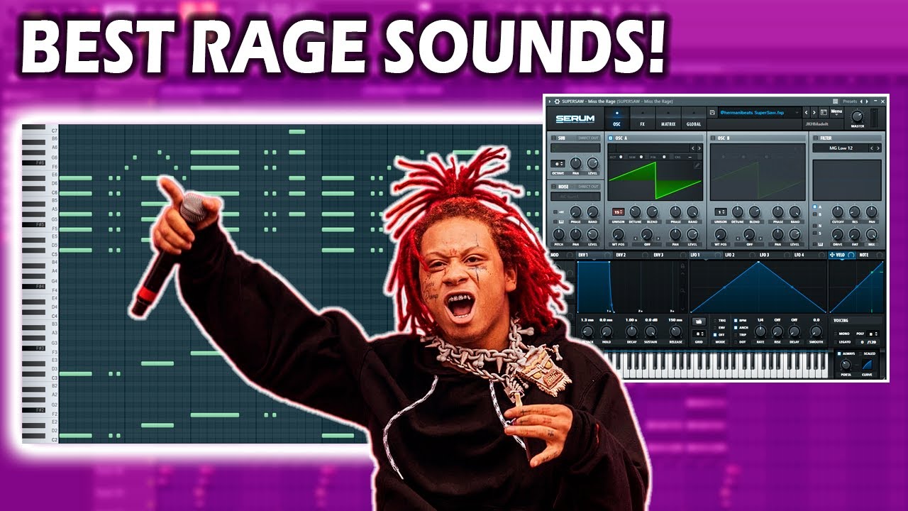 HOW TO MAKE RAGE BEATS/MELODIES IN 5 MINUTES | FL Studio 20 Tutorial ...